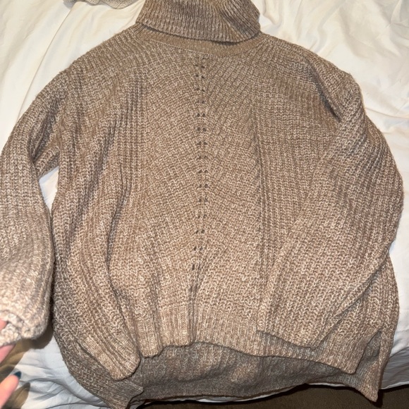 Time and Tru | Sweaters | Time And Tru Taupe Turtleneck Sweater | Poshmark